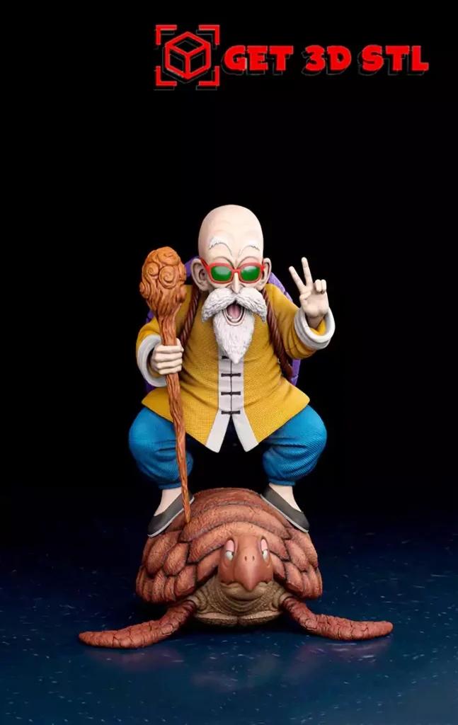 Master Roshi STL 3D Print Model - Get3dstl